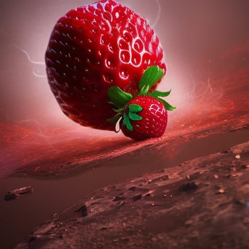 a strawberry - AI Generated Artwork - NightCafe Creator