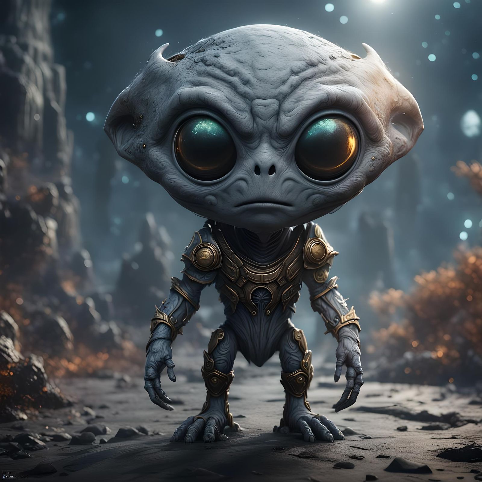 My little alien - AI Generated Artwork - NightCafe Creator