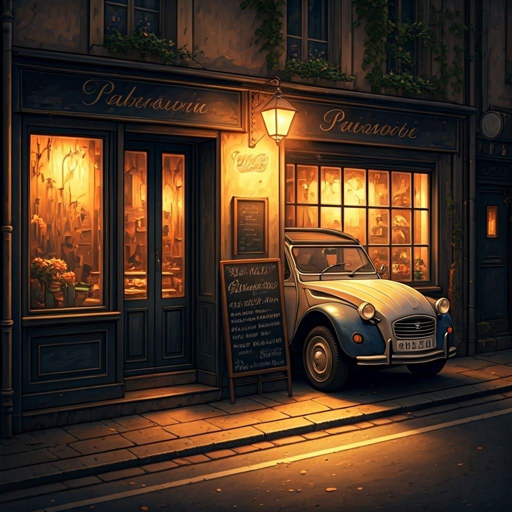 French starter pack - Impressionist French Patisserie Scene ...