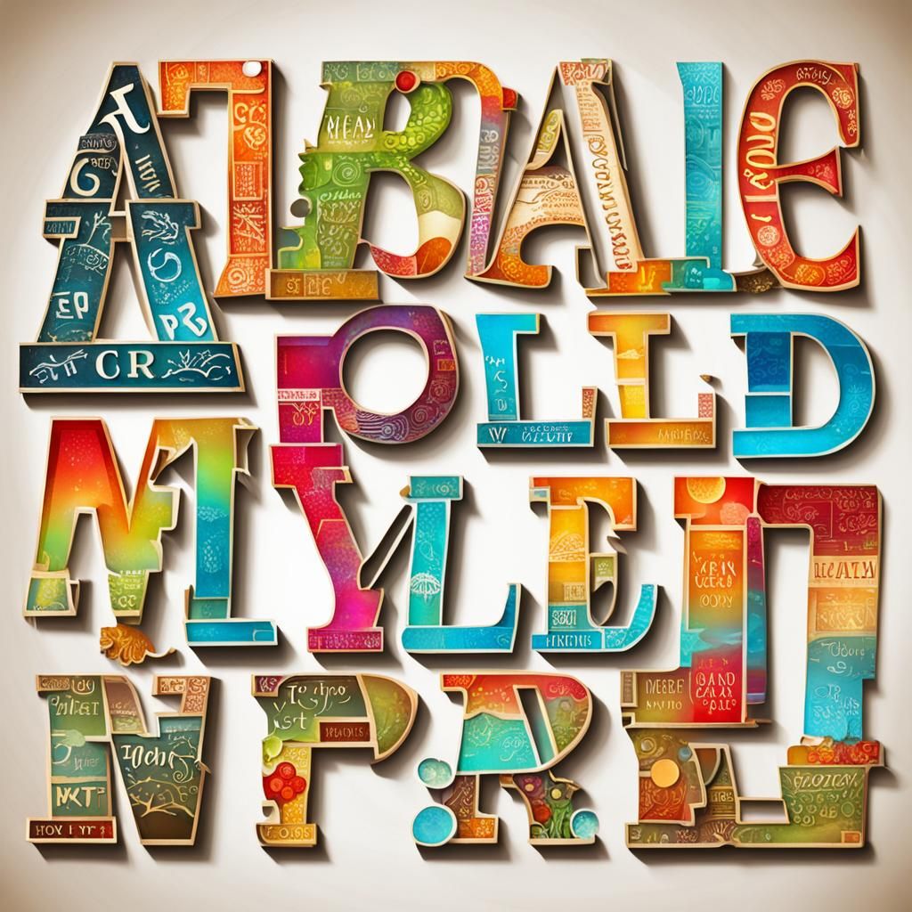 word art text letters - AI Generated Artwork - NightCafe Creator