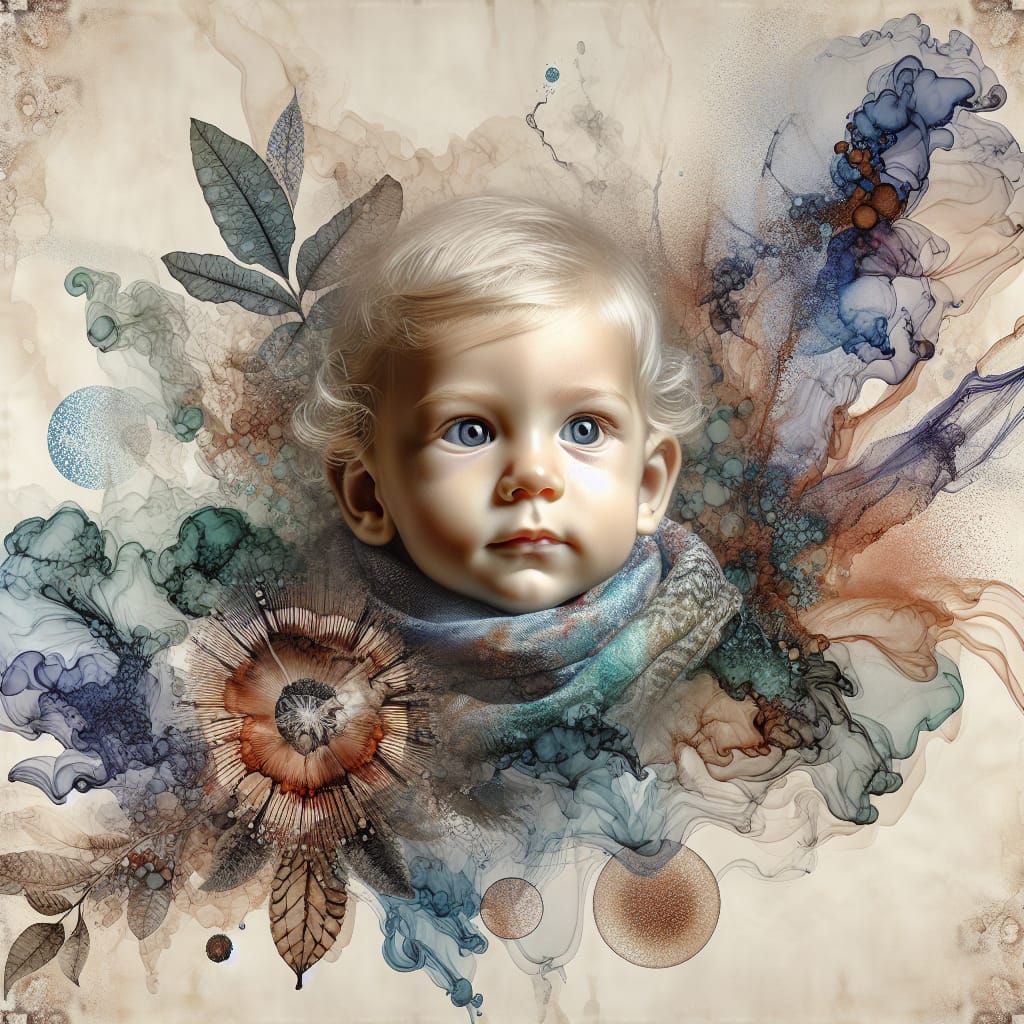 Baby Boy Portrait - AI Generated Artwork - NightCafe Creator
