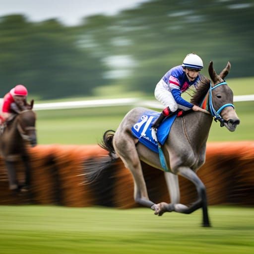 Donkey wins the Derby - AI Generated Artwork - NightCafe Creator