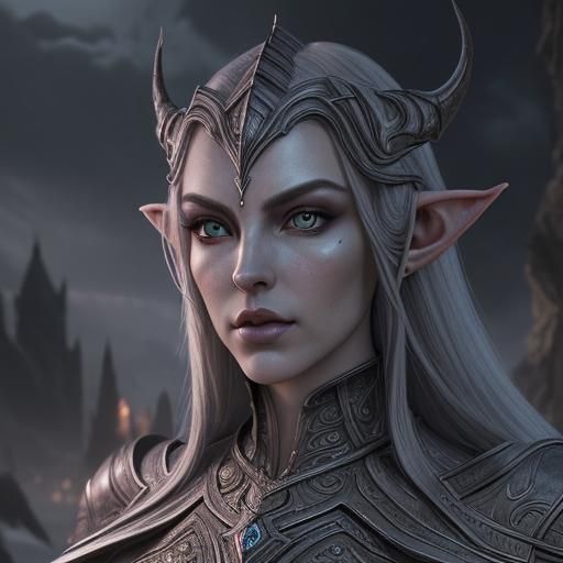 Altmer, elder scrolls high elf - AI Generated Artwork - NightCafe Creator