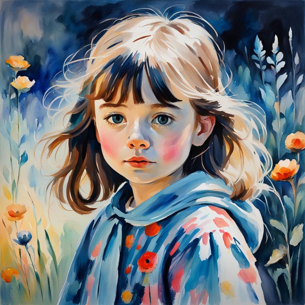 beautiful little girl - AI Generated Artwork - NightCafe Creator