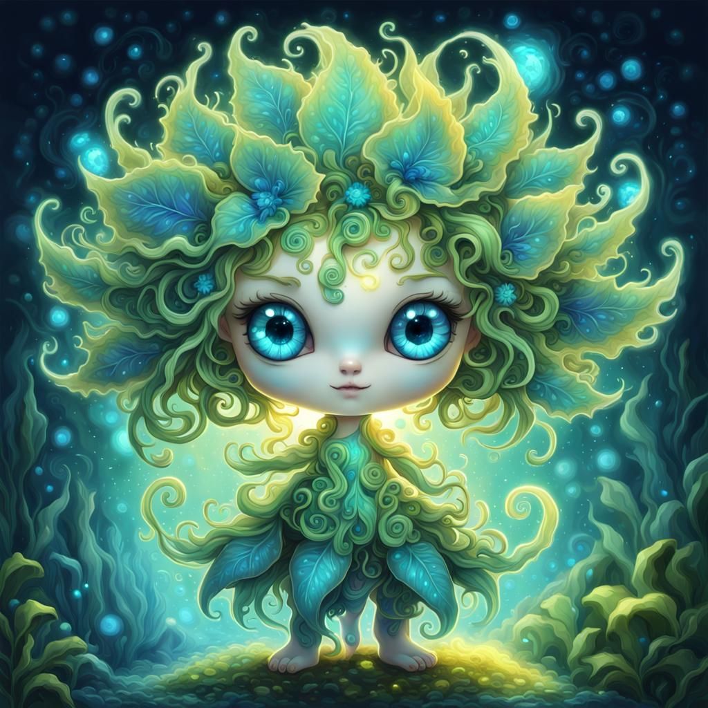 Chibified Flower Creature - AI Generated Artwork - NightCafe Creator