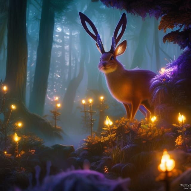 Strange Creature (Jack-rabbit Evolve) - AI Generated Artwork ...