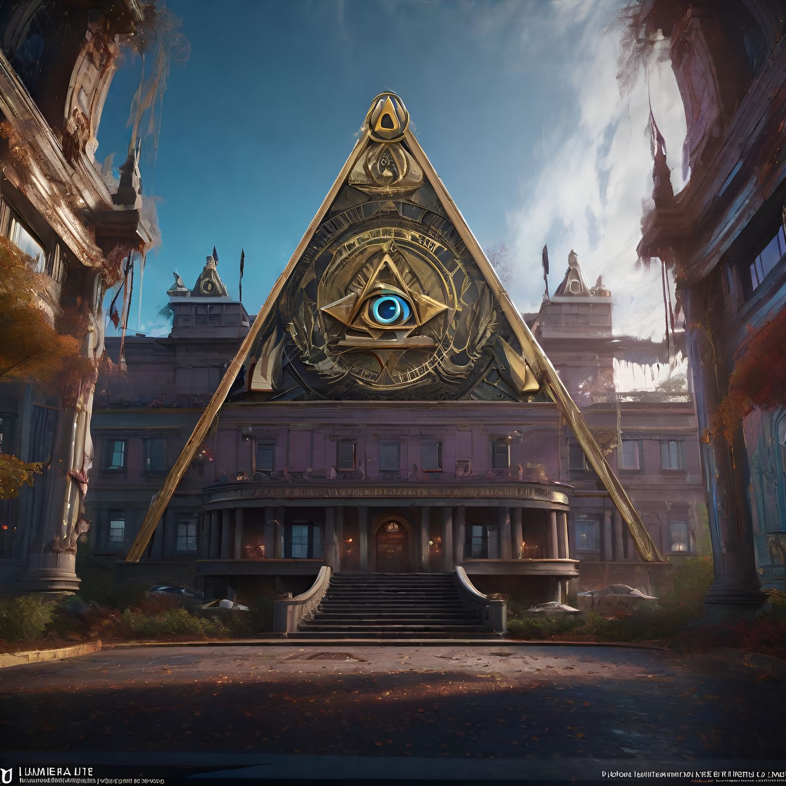 Headquarters of the Illuminati - AI Generated Artwork - NightCafe Creator