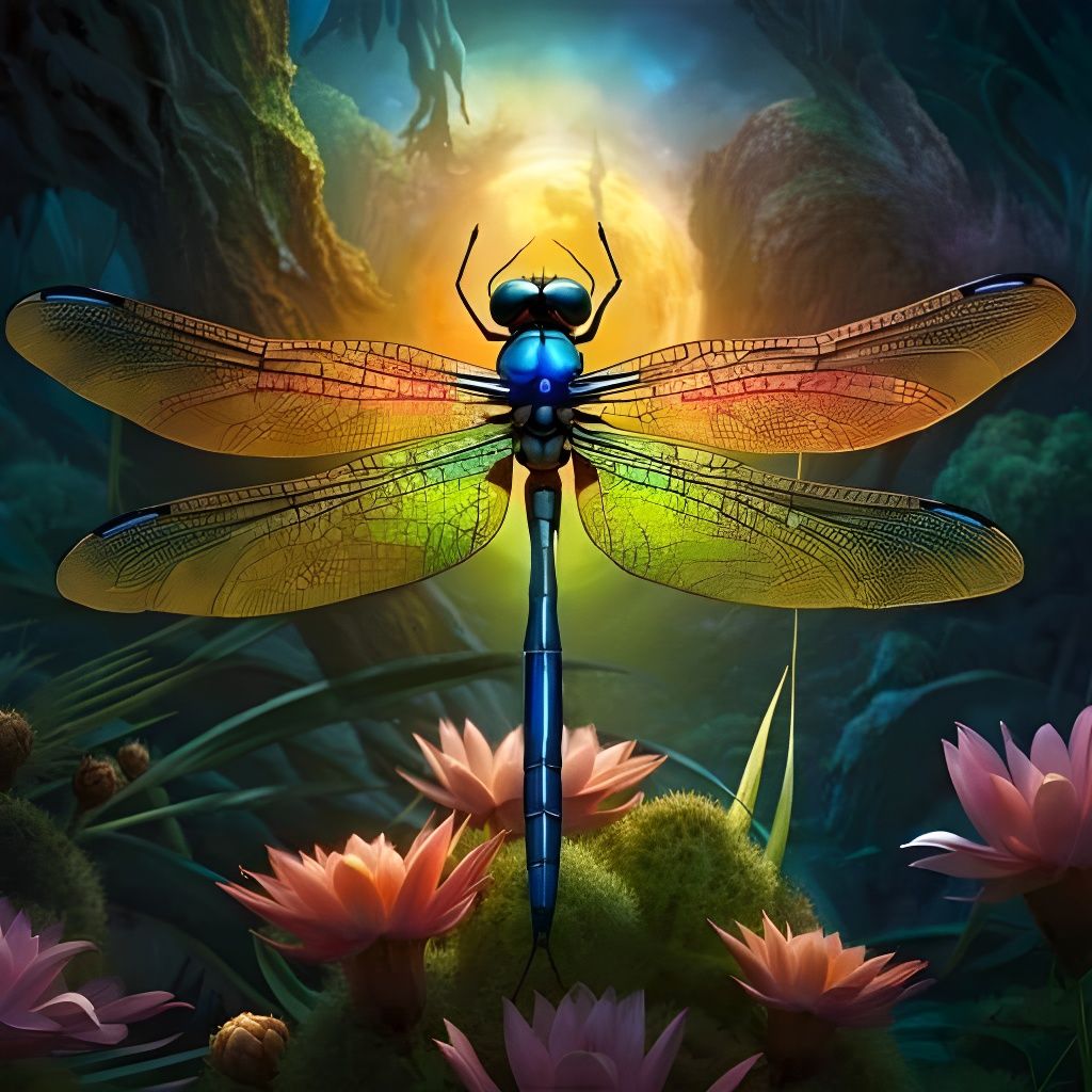Dragonfly 3 - AI Generated Artwork - NightCafe Creator