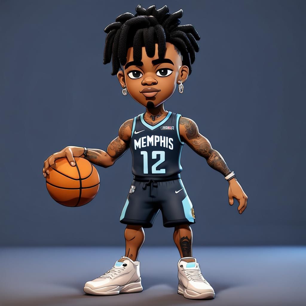 ja Morant memphis grizzlies - AI Generated Artwork - NightCafe Creator