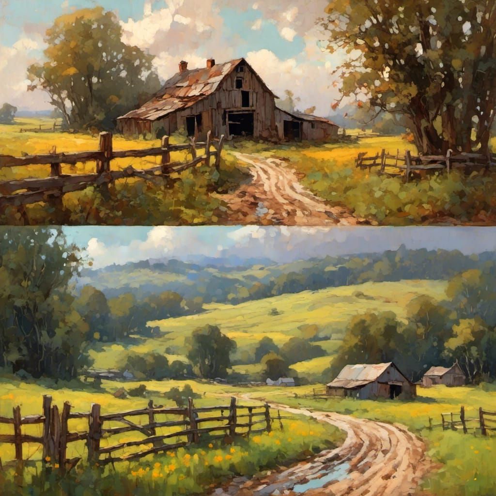 Country landscapes - AI Generated Artwork - NightCafe Creator