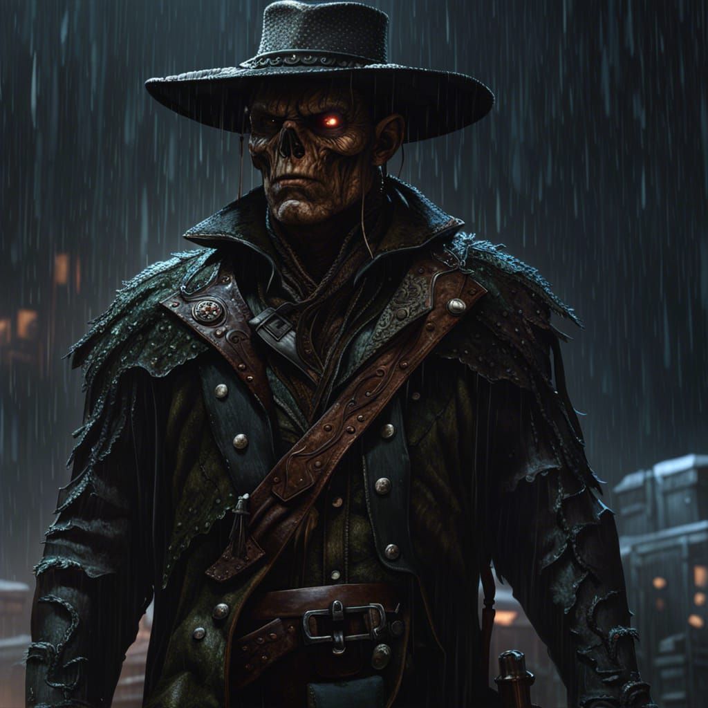 ghoul cowboy - AI Generated Artwork - NightCafe Creator