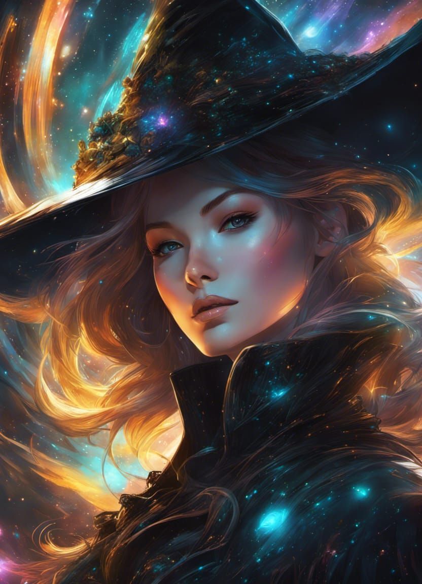 Intergalactical witch - AI Generated Artwork - NightCafe Creator