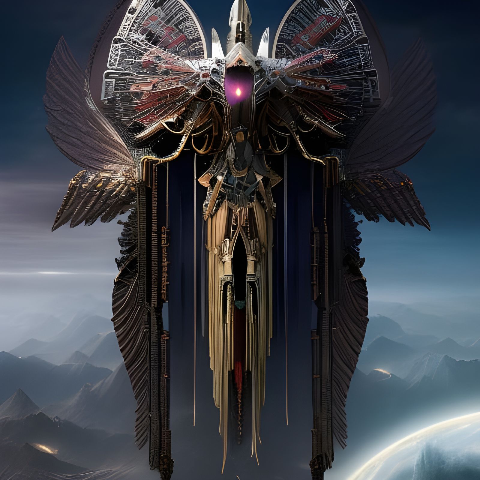 Alien angel - AI Generated Artwork - NightCafe Creator