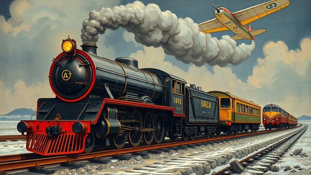 Surrealist Mashup of Vehicles - AI Art