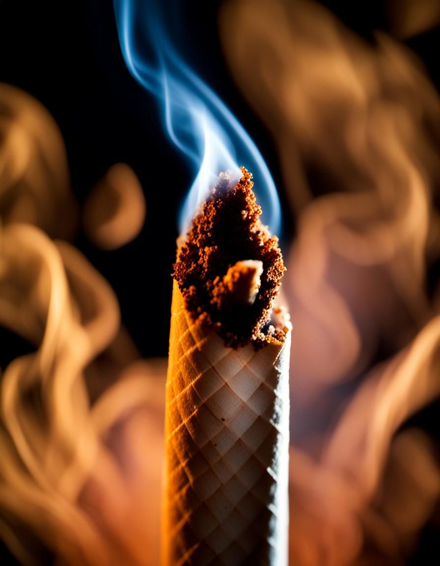 Smoking Cigarette - AI Generated Artwork - NightCafe Creator