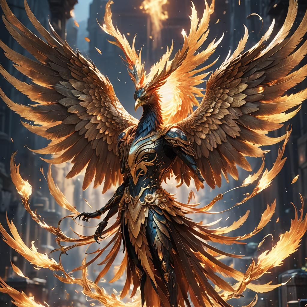 a phoenix goddess - AI Generated Artwork - NightCafe Creator