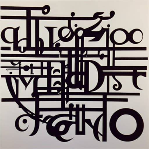 calligram; typographical experiments - AI Generated Artwork - NightCafe ...
