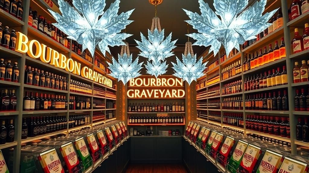 Infinite LCBO Aisle with Glowing Art Deco Shelves ... - AI Art
