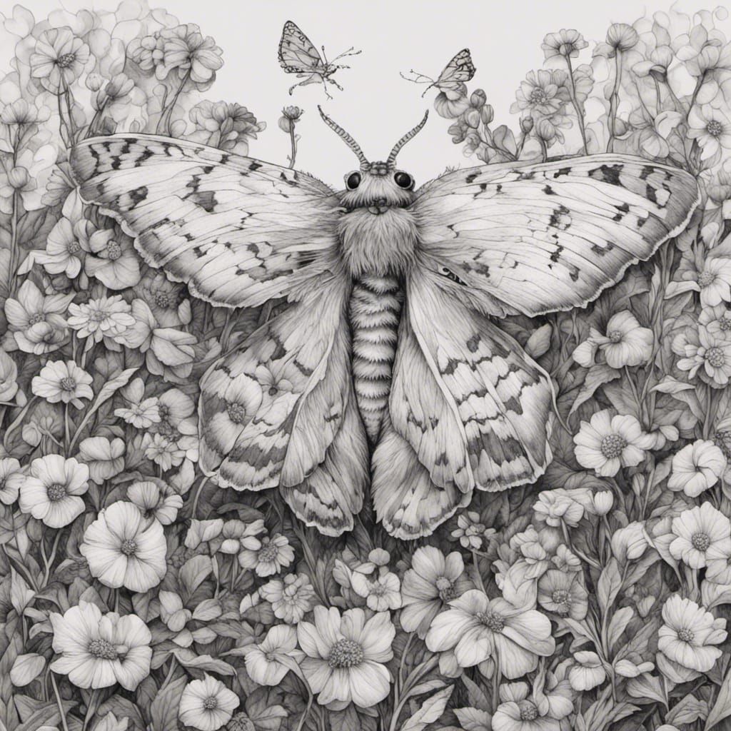 Poodle moth - AI Generated Artwork - NightCafe Creator