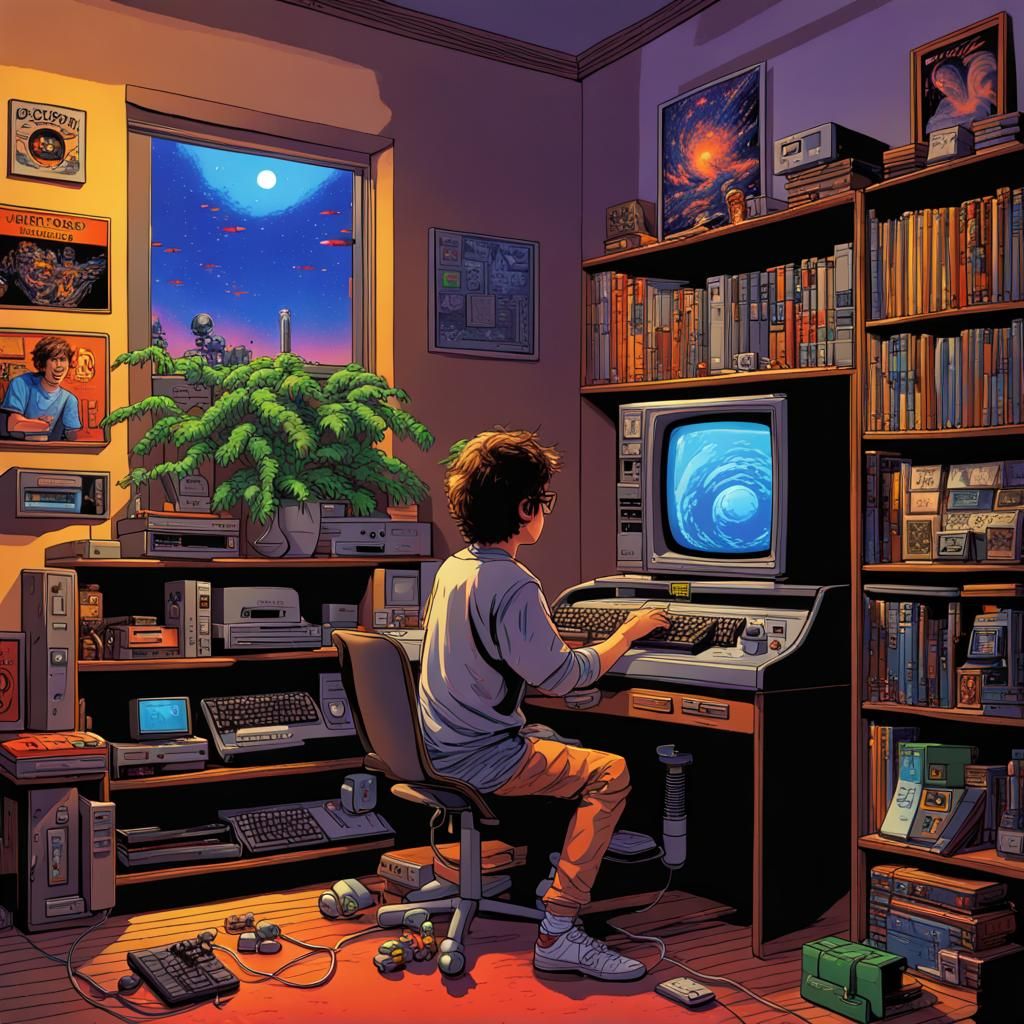 the good old 80ies - AI Generated Artwork - NightCafe Creator