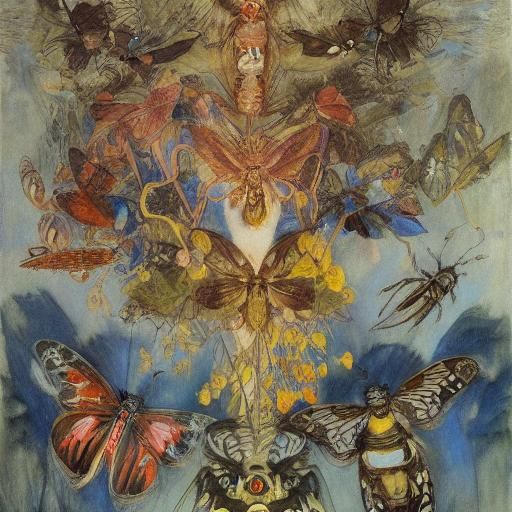 Noble beautiful vampire lords as pollinator insects Pollinator vampire ...