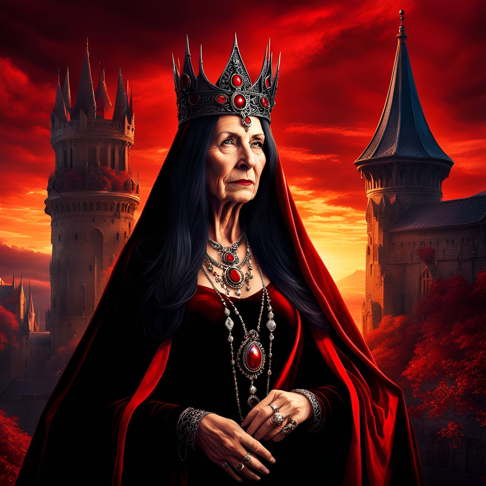 Lady Katarina Litterfall (Old) - AI Generated Artwork - NightCafe Creator