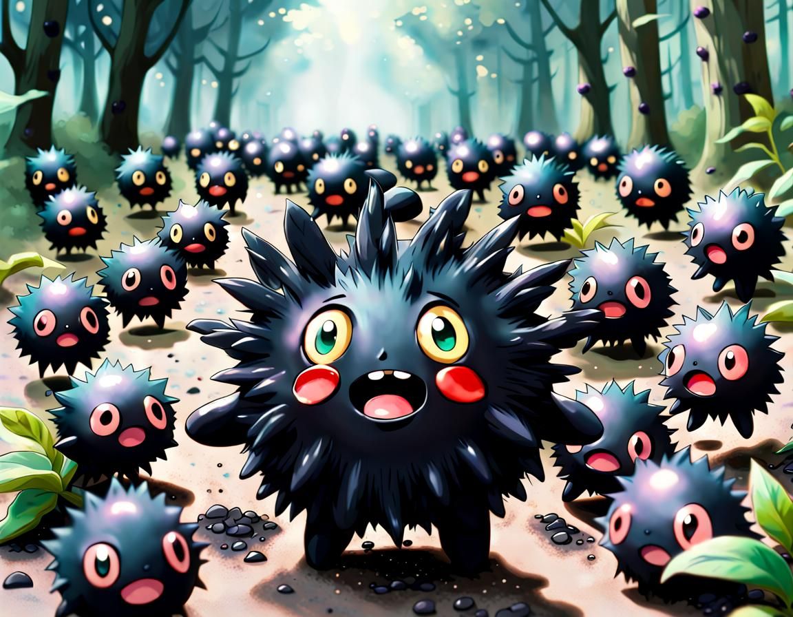 Chibi Ghibli Soot Sprite invasion - AI Generated Artwork - NightCafe Creator