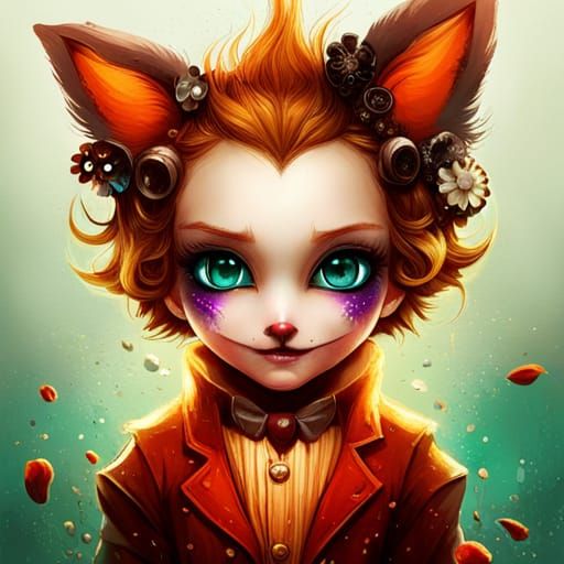 Fox Clown - AI Generated Artwork - NightCafe Creator