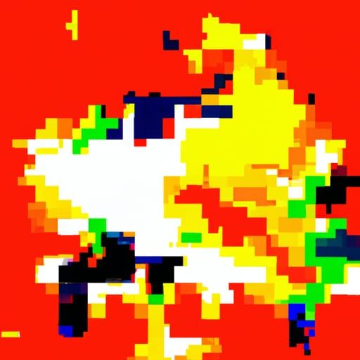 8 bit flame - AI Generated Artwork - NightCafe Creator