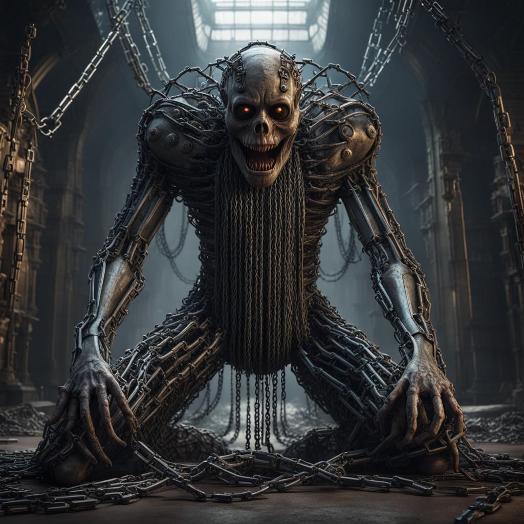 Chain Man - AI Generated Artwork - NightCafe Creator