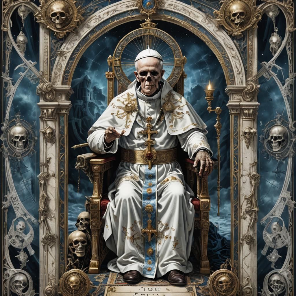 North Tarot card The Pope - AI Generated Artwork - NightCafe Creator