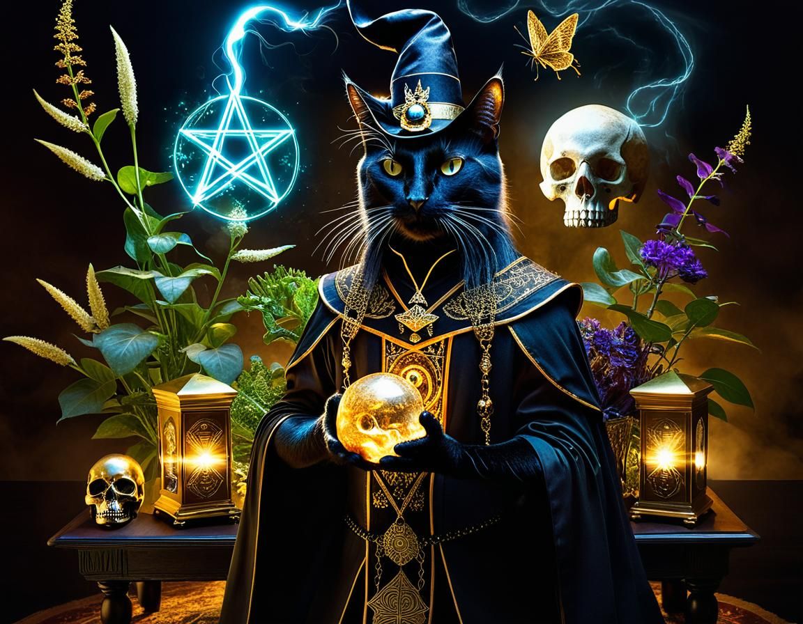 Black Magic Sorceress - AI Generated Artwork - NightCafe Creator