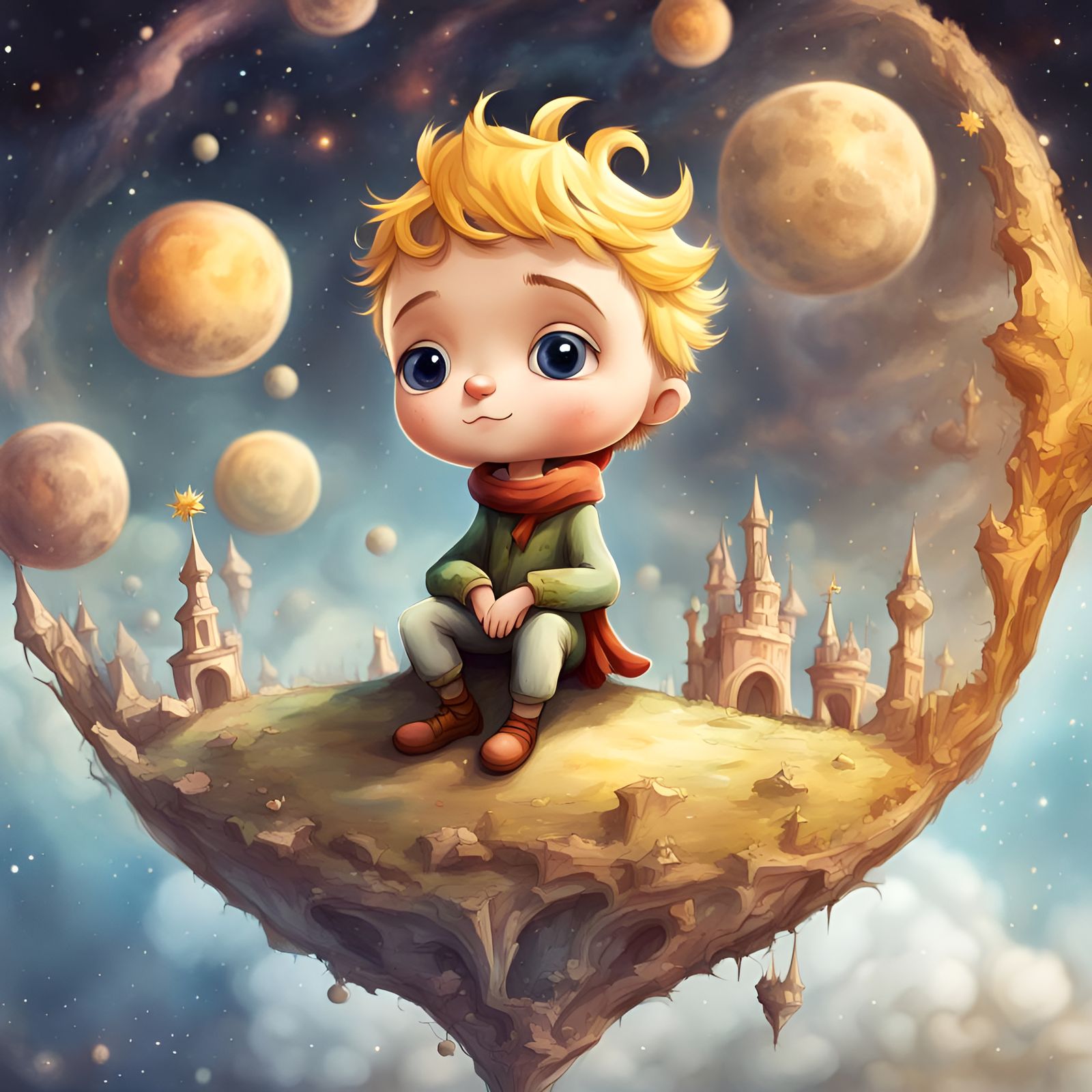 Little Prince (chibi) - AI Generated Artwork - NightCafe Creator