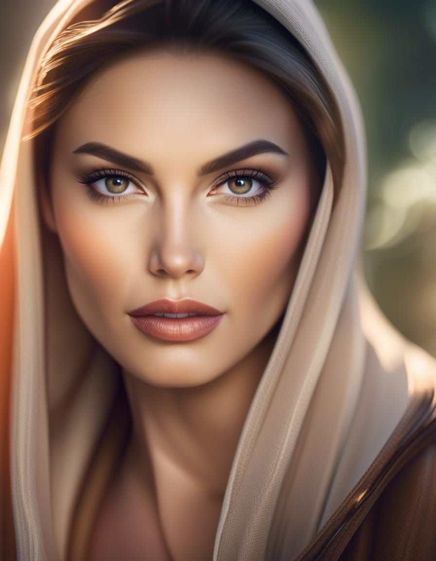 ultrarealistic stunning beautiful woman, dainty, exquisite facial ...