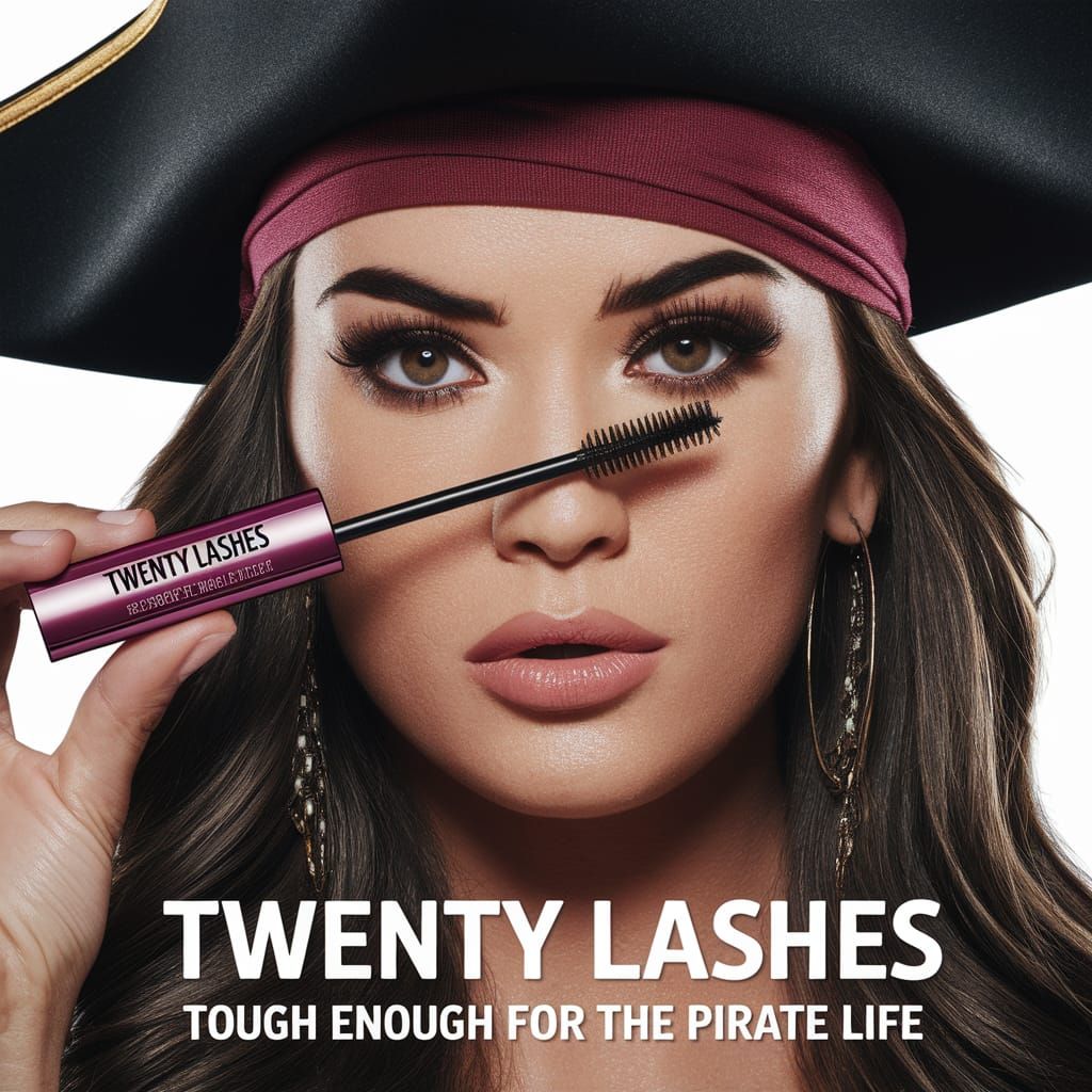TWENTY LASHES - Pirate Beauty Ad in a Coastal Landscape