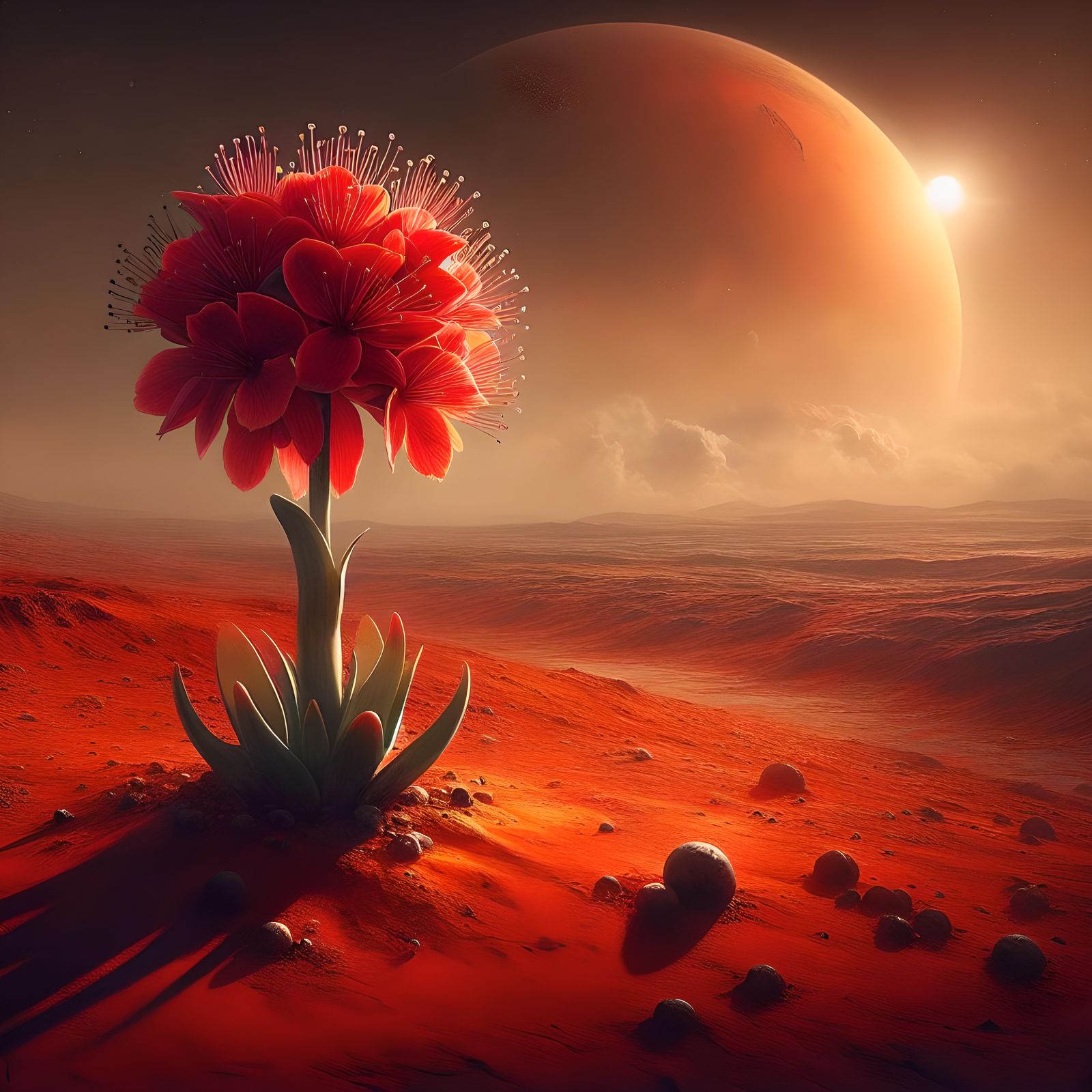 Haemanthus - AI Generated Artwork - NightCafe Creator