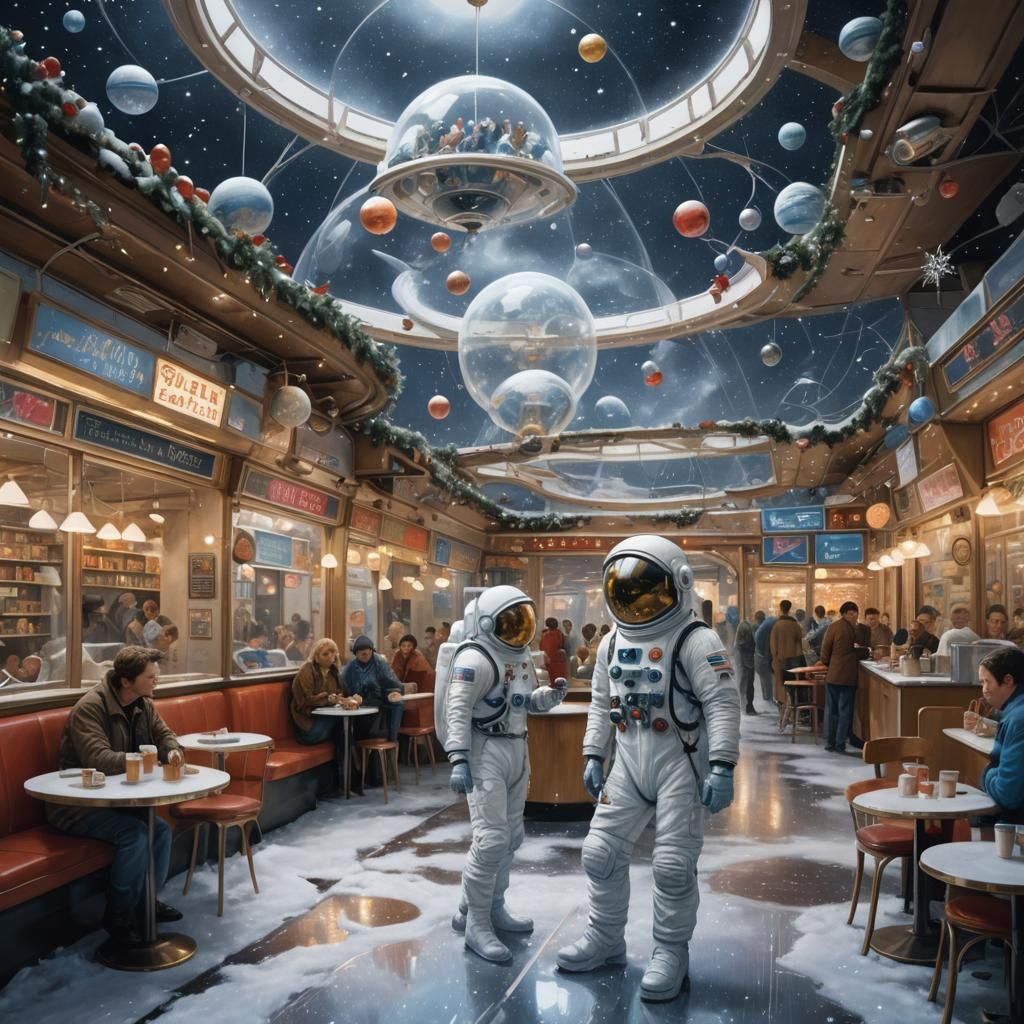 Space Cafe - AI Generated Artwork - NightCafe Creator