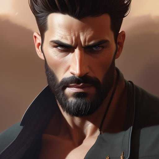 Beautiful man - AI Generated Artwork - NightCafe Creator