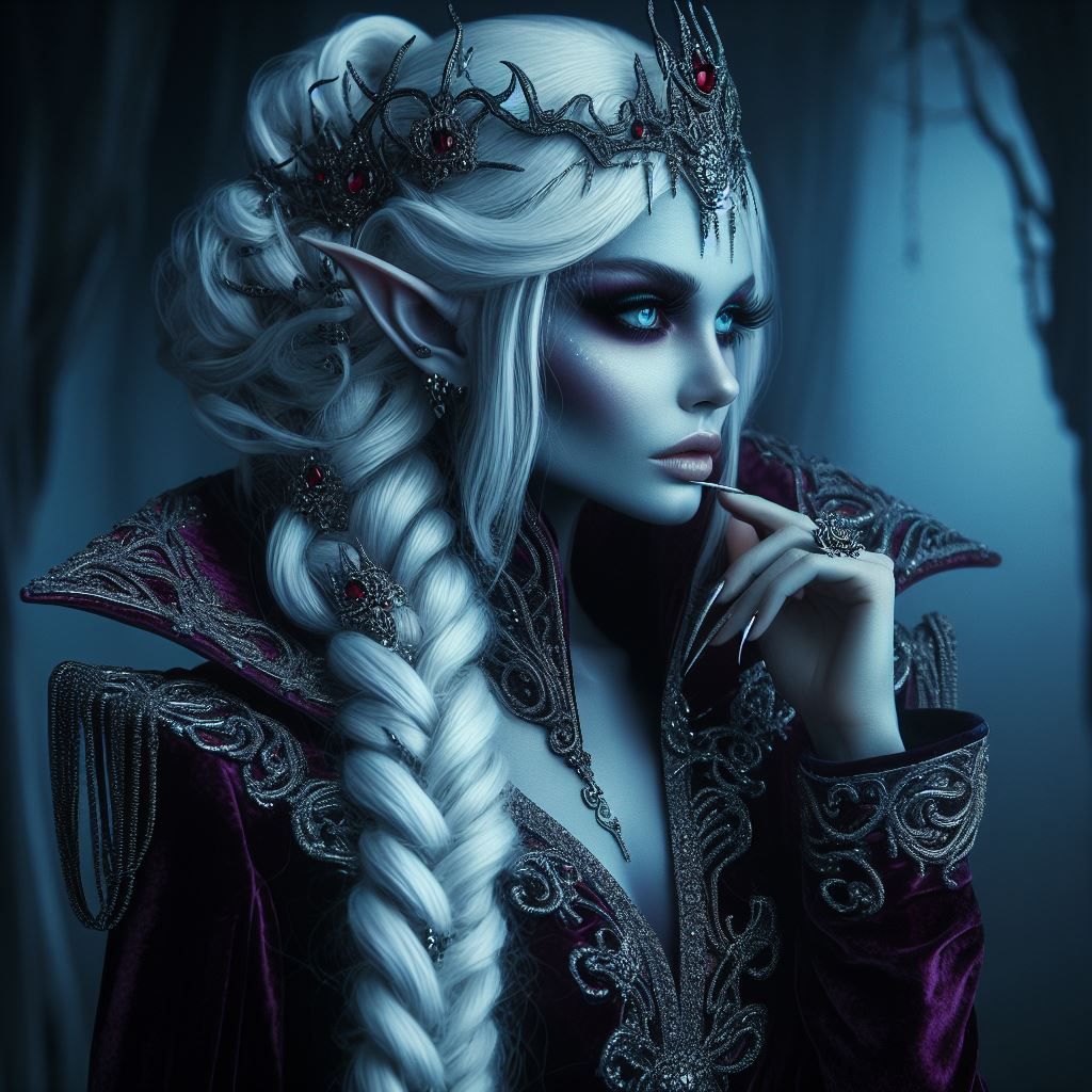 Dark elven velvet - AI Generated Artwork - NightCafe Creator