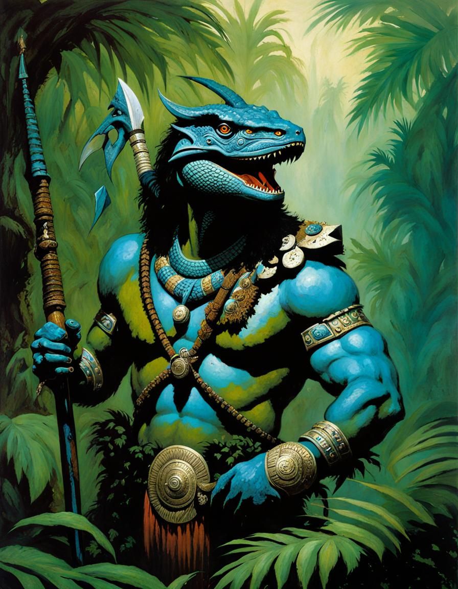 Lizardman 5 - AI Generated Artwork - NightCafe Creator