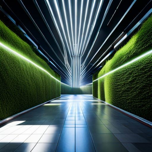 Green Moss Maze - AI Generated Artwork - NightCafe Creator