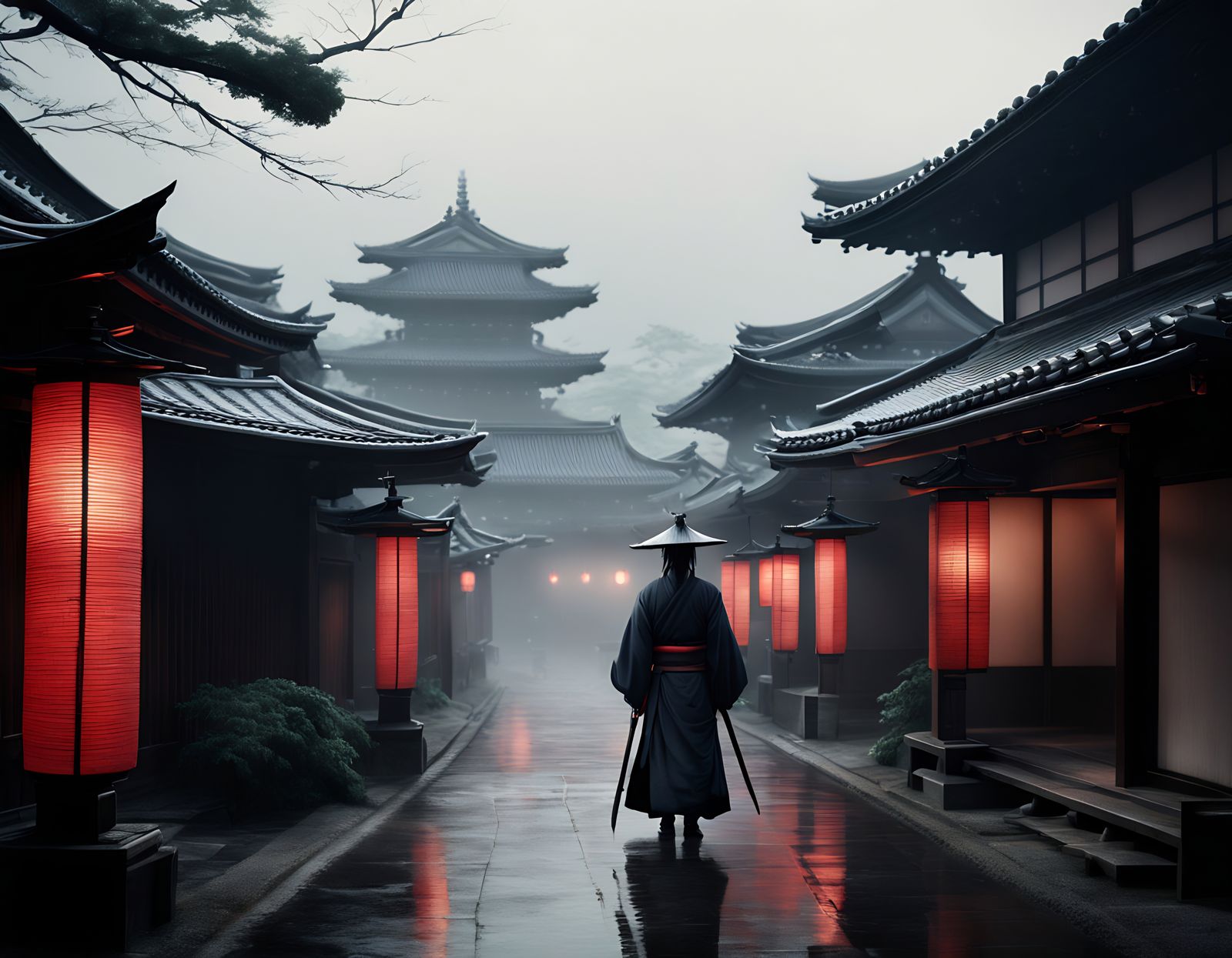 Edo // Unrefined 01 - Edo Masterpiece in Dark Fantasy Sumi-e...