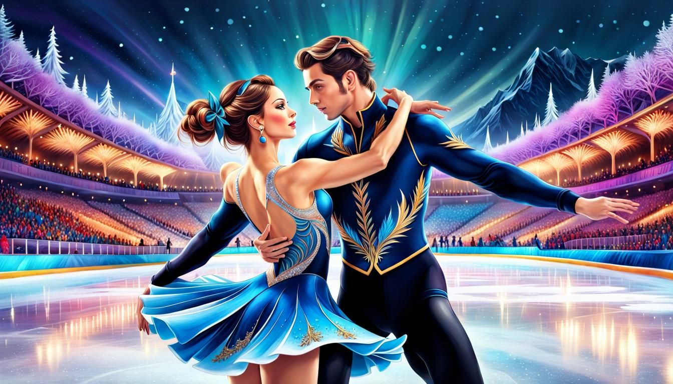 Figure Skating - AI Generated Artwork - NightCafe Creator