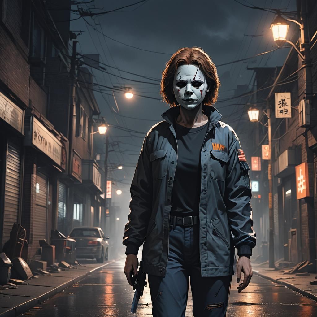 Female Michael Myers - AI Generated Artwork - NightCafe Creator