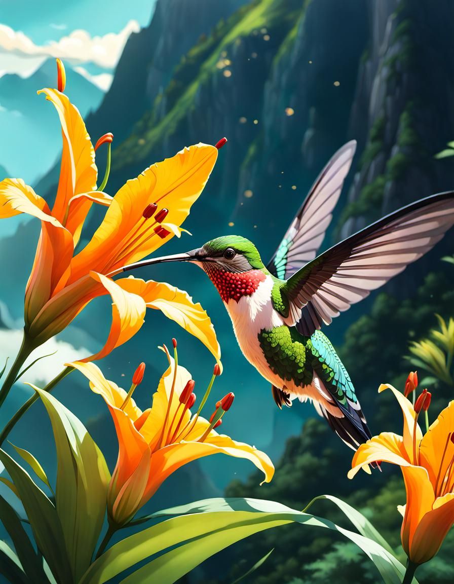 Hummingbird - AI Generated Artwork - NightCafe Creator