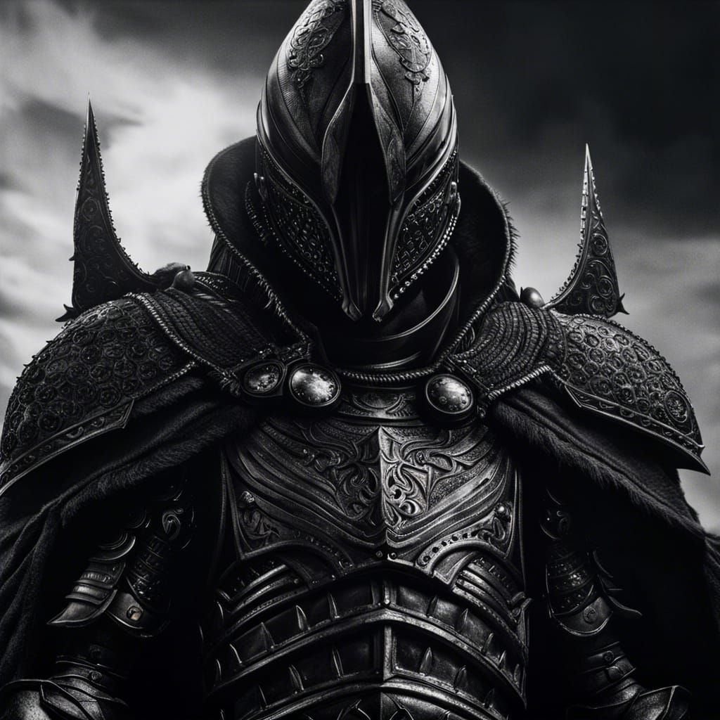 An alien in a medieval armor, sinister by Greg Rutkowski detailed matte ...