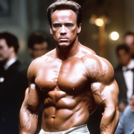 Arnold Schwarzenegger as Rambo - AI Generated Artwork - NightCafe Creator