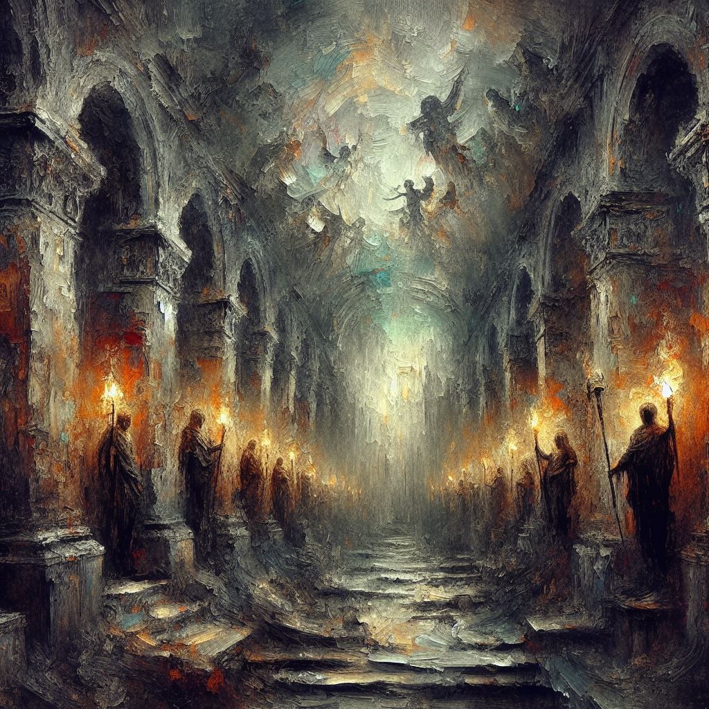 Dracula's Catacombs - AI Generated Artwork - NightCafe Creator