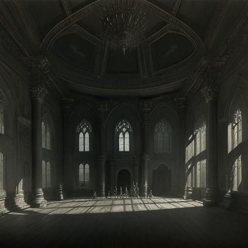 Spooky Ballroom - AI Generated Artwork - NightCafe Creator