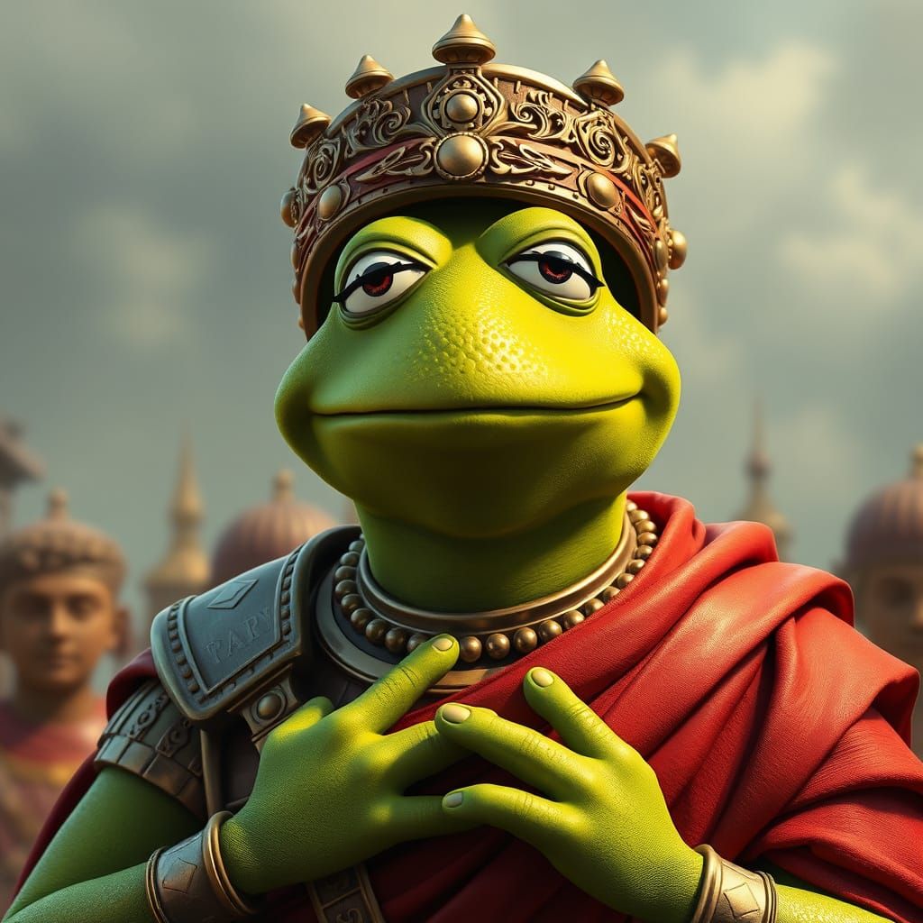Kermit the Frog as Marcus Aurelius in the Roman Empire